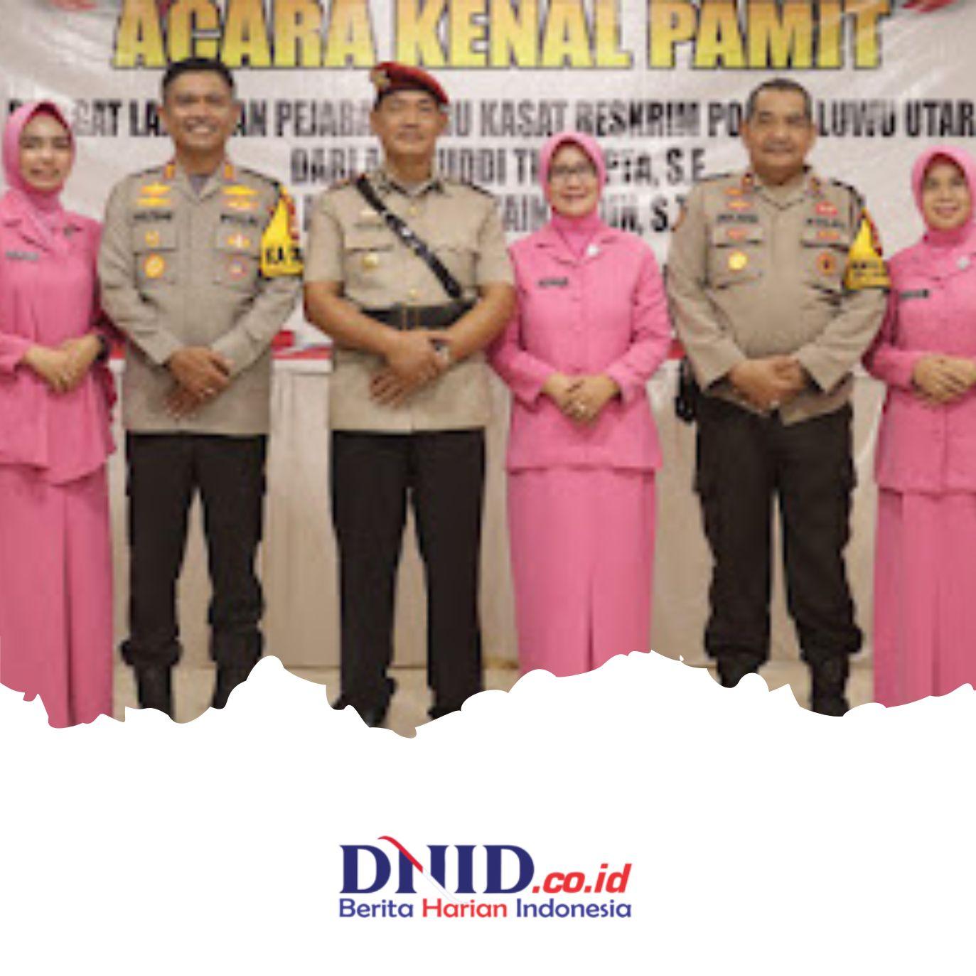 Kenal Pamit Kasat Reskrim Luwu Utara, AKBP Muh Husni Ramli Berikan Cendera Mata Kepada Juddi ...